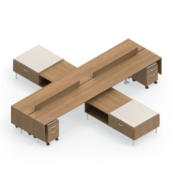 Modern Bench & Desk Systems in Houston | Collaborative Office Interiors