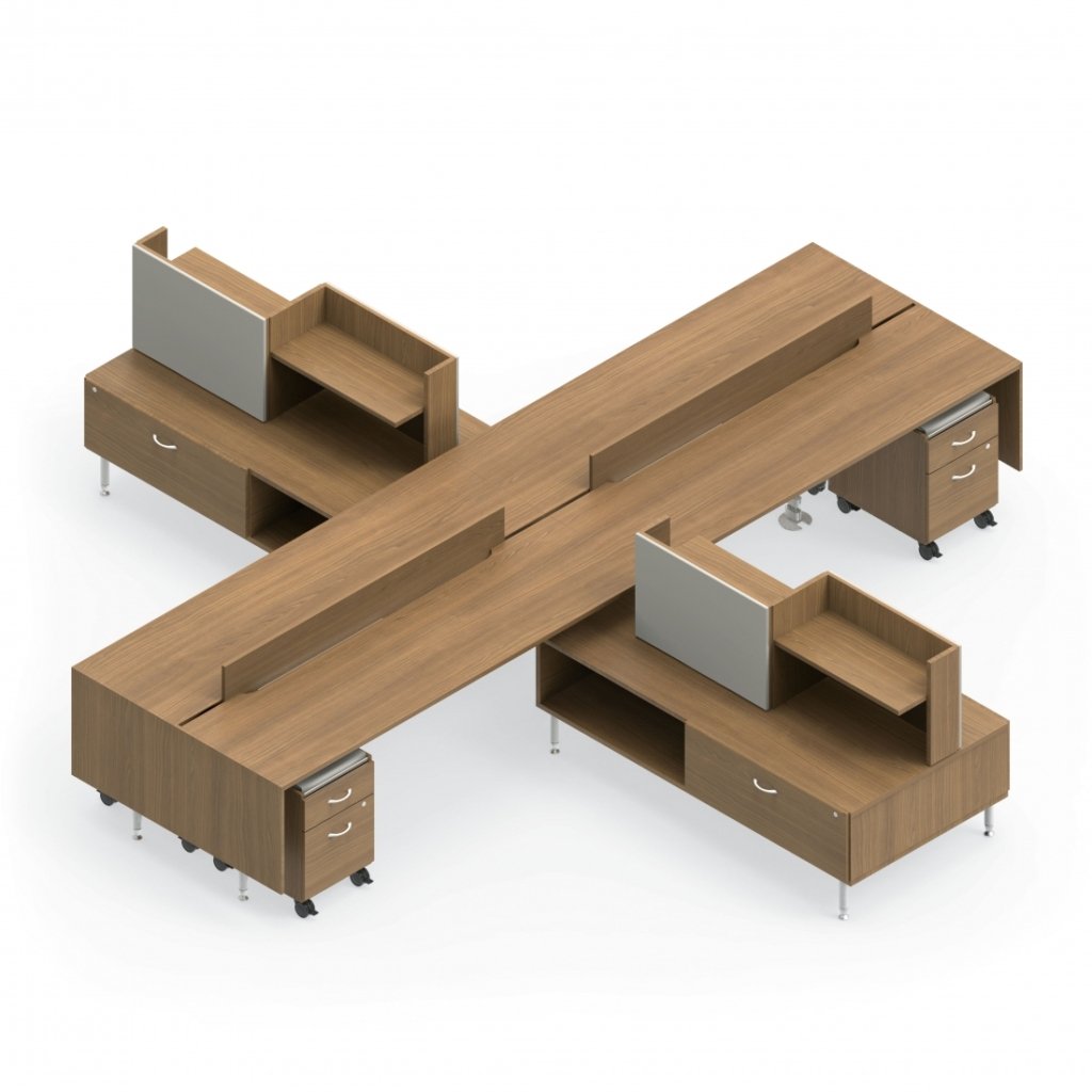 Modern Bench & Desk Systems in Houston | Collaborative Office Interiors