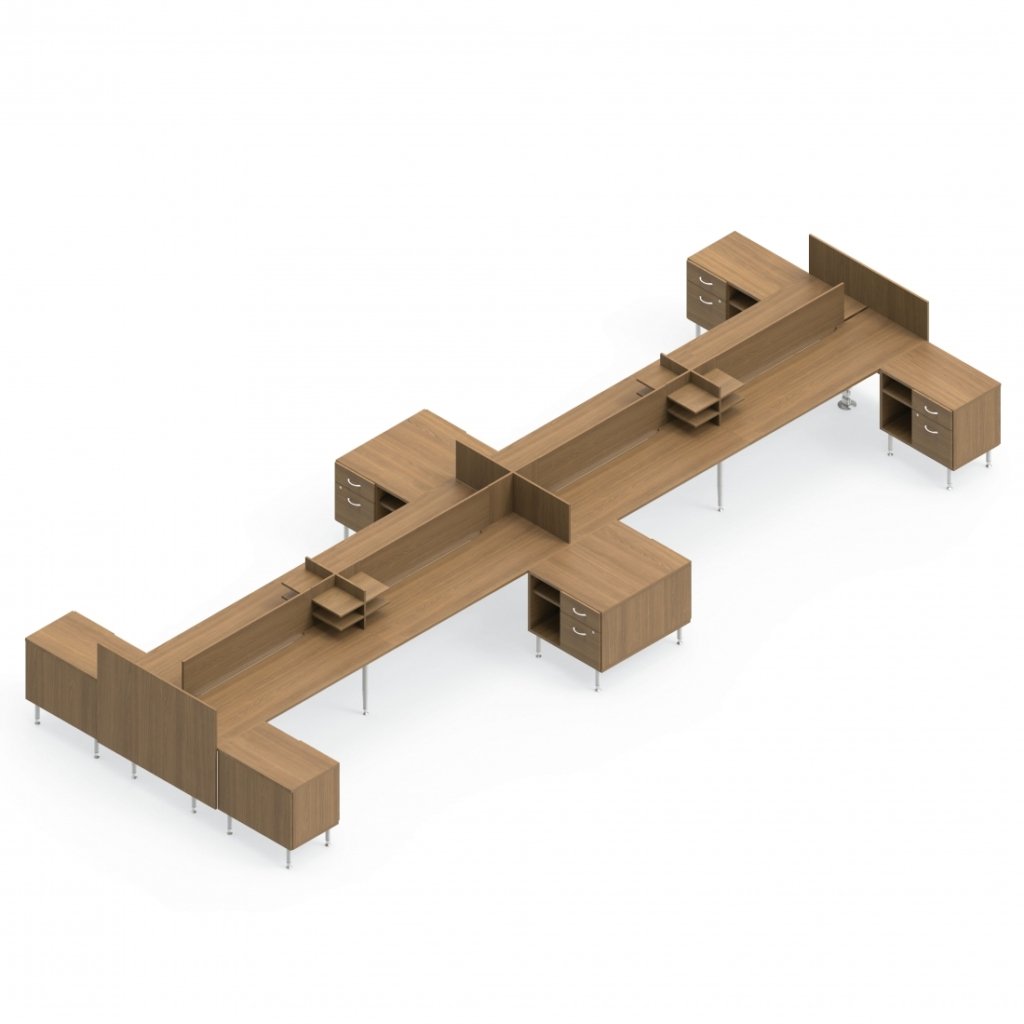 Modern Bench & Desk Systems in Houston | Collaborative Office Interiors