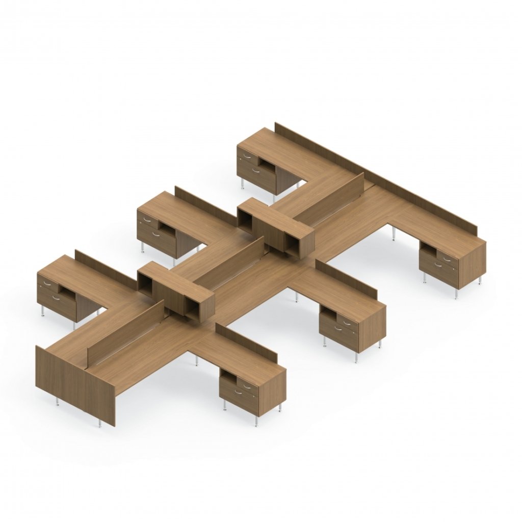 Modern Bench & Desk Systems in Houston | Collaborative Office Interiors