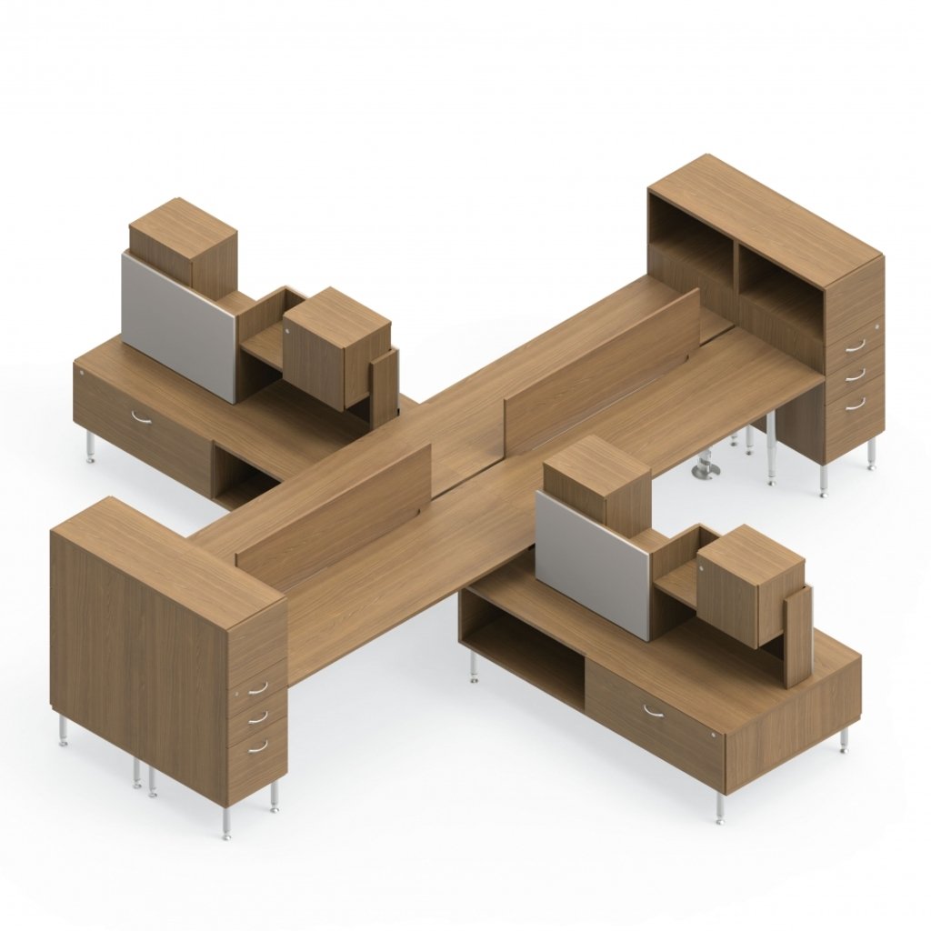 Modern Bench & Desk Systems in Houston | Collaborative Office Interiors